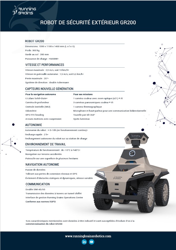 Download the GR200 robot technical data sheet • Running Brains Robotics